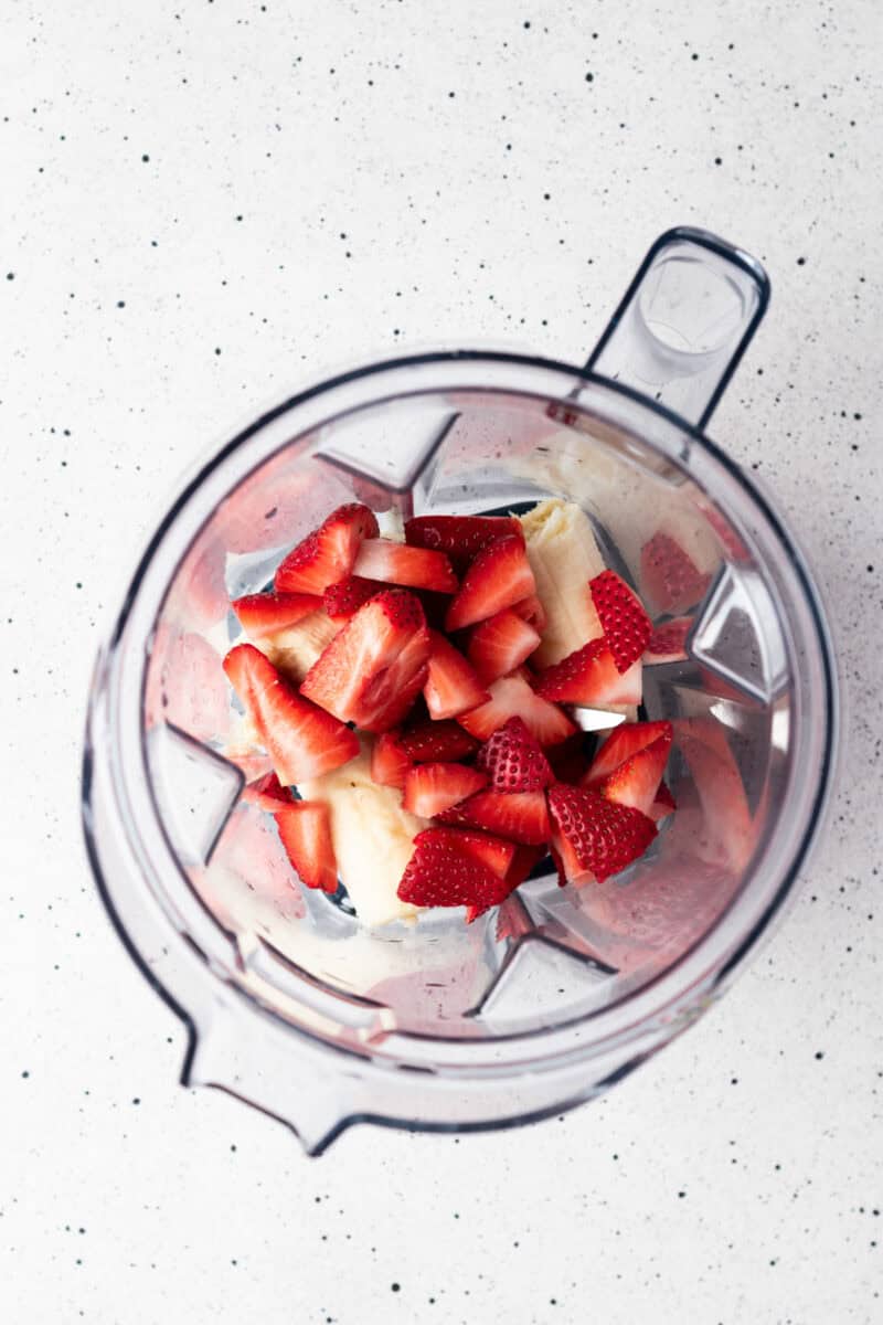 4-Ingredient Strawberry Banana Milkshake - No Heat Needed