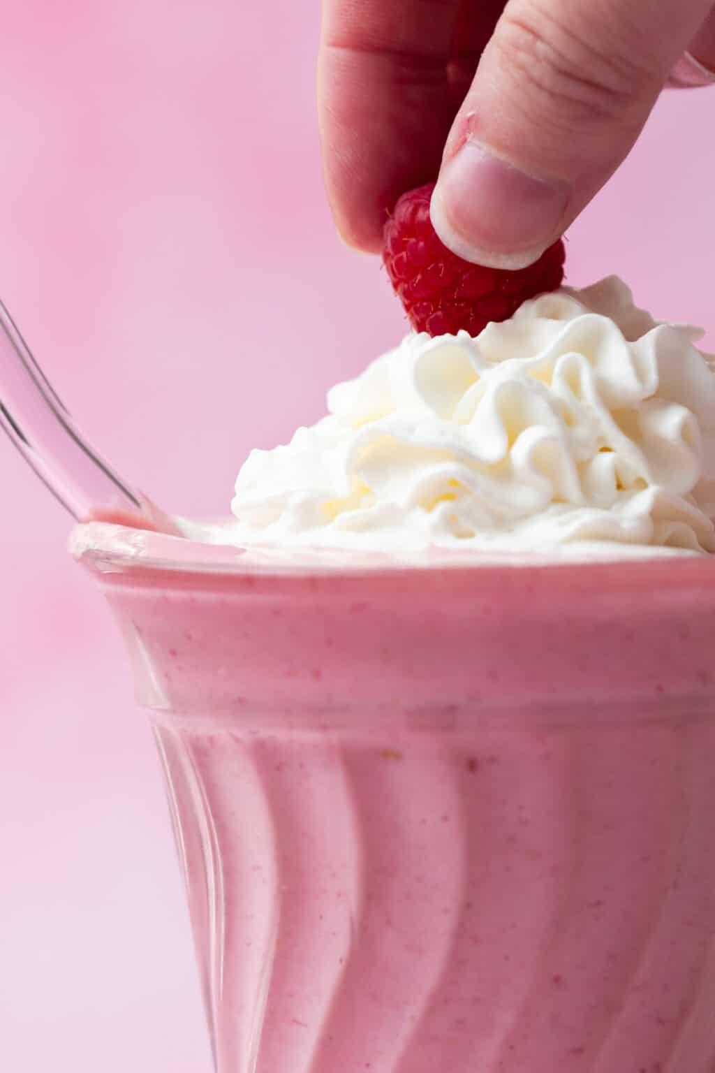 Raspberry Milkshake - No Heat Needed