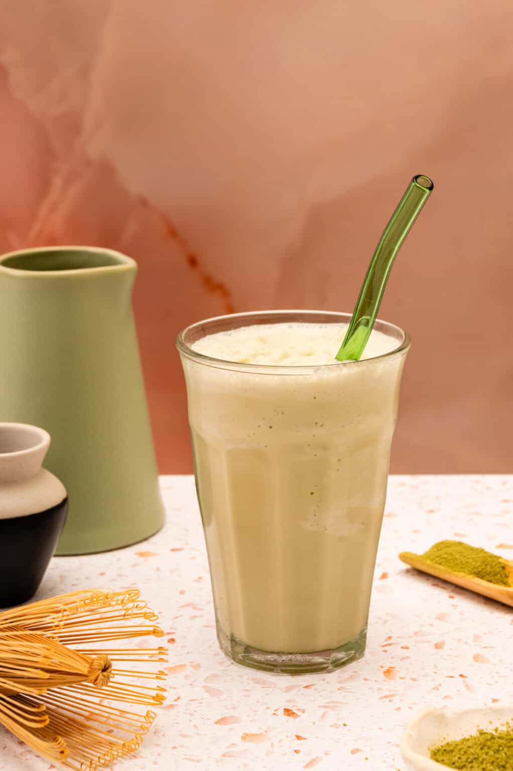 Matcha Milkshake Recipe (3 Ingredients!) - No Heat Needed