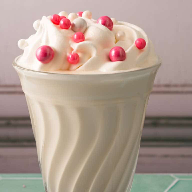 Old-Fashioned Vanilla Milkshake Recipe - No Heat Needed